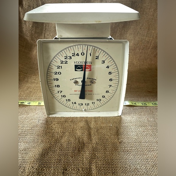 Hanson | Kitchen | Vintage Hanson Utility Scale Classic White And Black ...